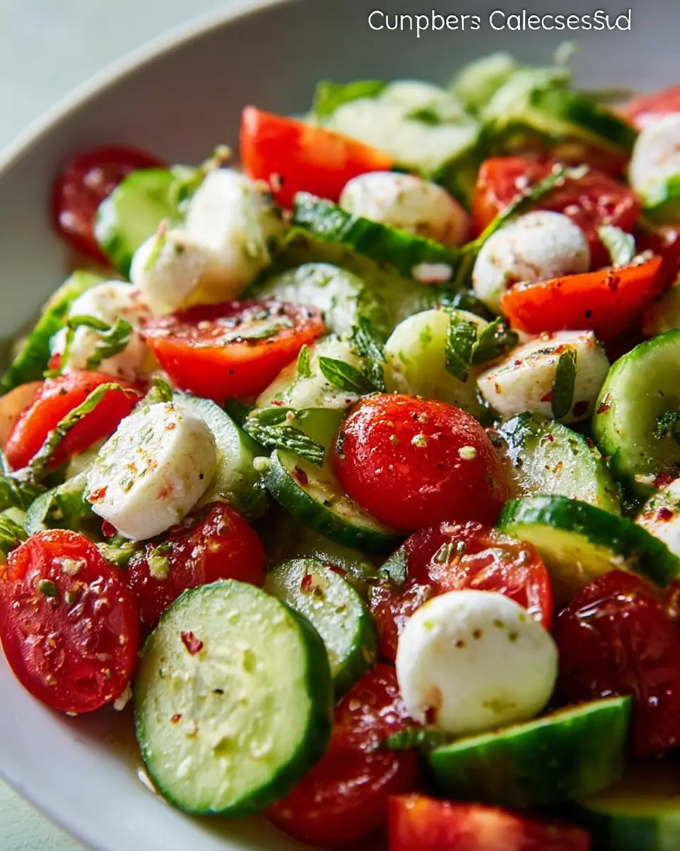 Cucumber Caprese Salad Recipe